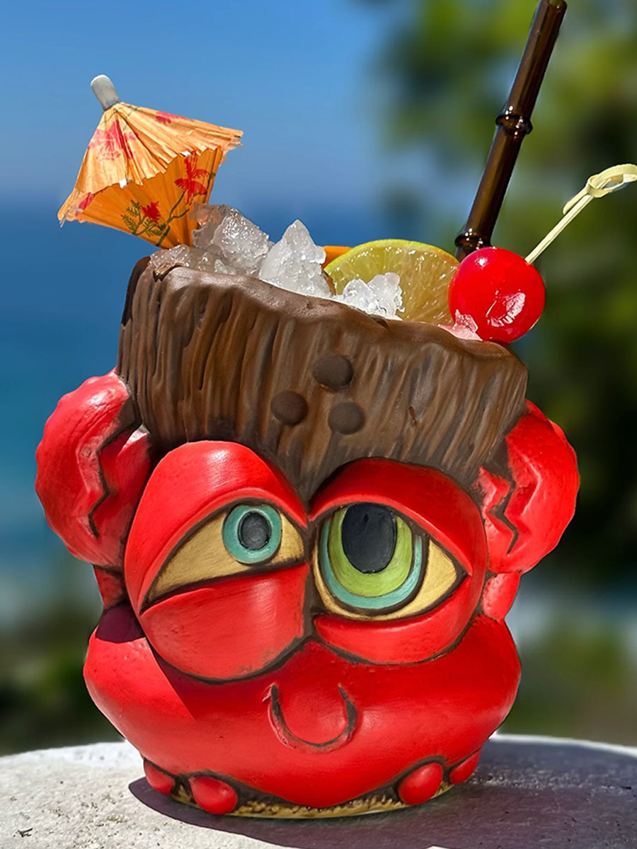 Tiki Mug: Red King Coconut - First Edition - by Tiki… | mytiki.life