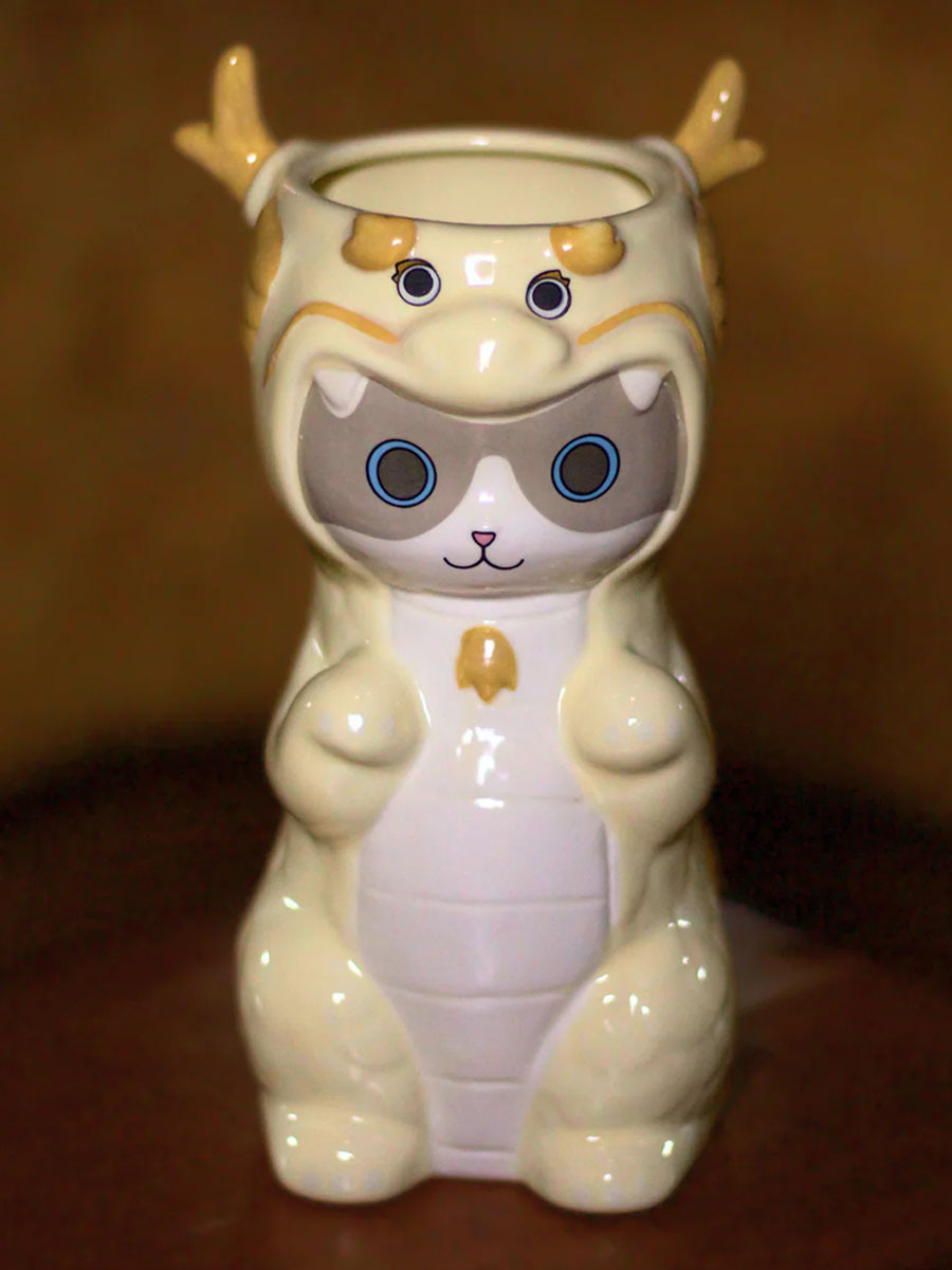 Tiki Mug: Cat Dragon - White - for Wusong Road | mytiki.life