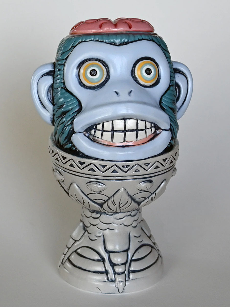 Tiki Mug: Monkey Brains Mug - Chilled Blue Edition - by… | mytiki.life