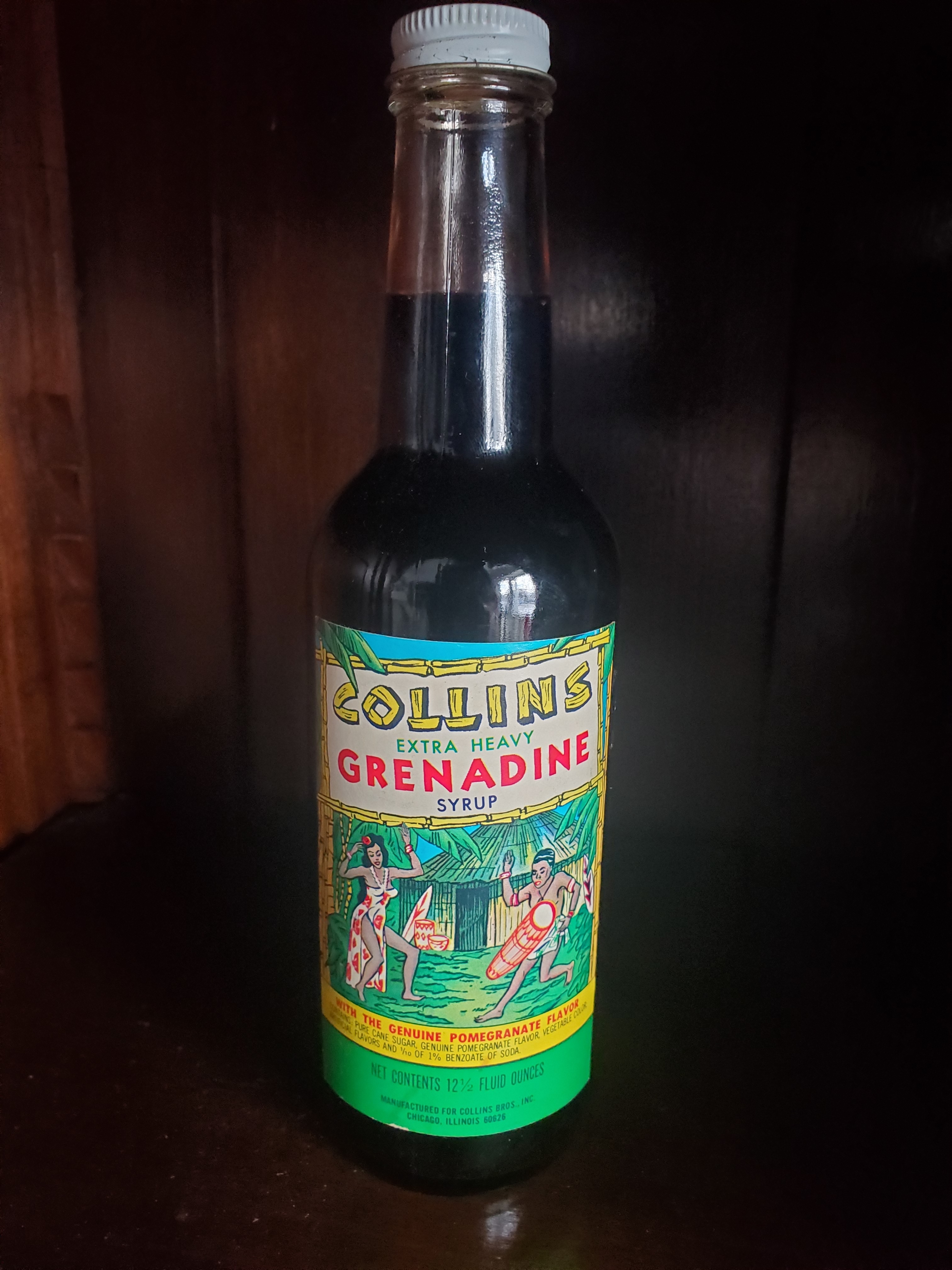 Collins extra heavy grenadine syrup - Gen-tiki | mytiki.life