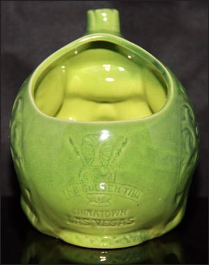 Tiki Mug: The Golden Tiki Maori Cyclops Head In Ghastly… | mytiki.life